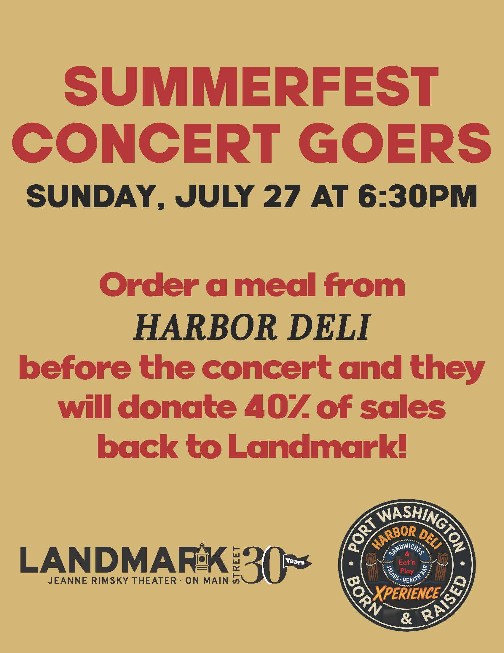 Upcoming Events at Landmark on Main Street